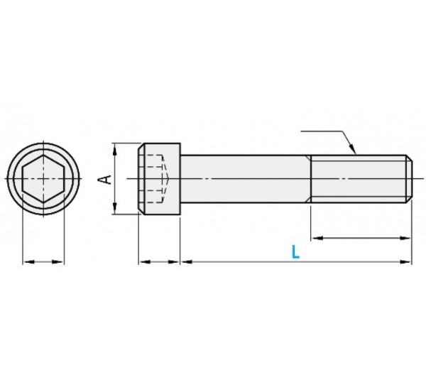 SUS 304 Baut L (Socket Cap Screw) Inch