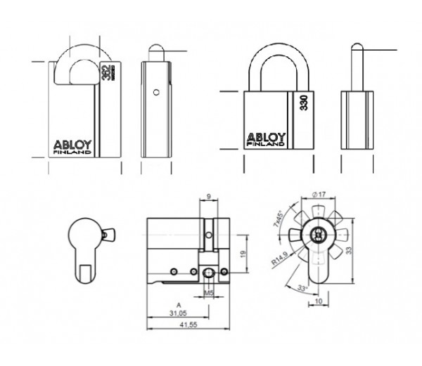 Tools Gembok "Abloy Classic"