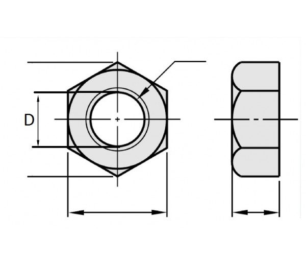 SUS 316 Hex Nut Inch