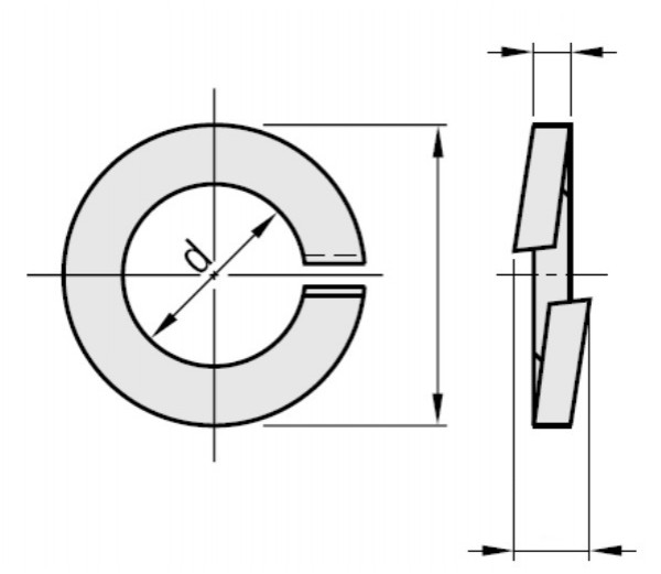 SUS 304 Ring Per (Spring Washer)