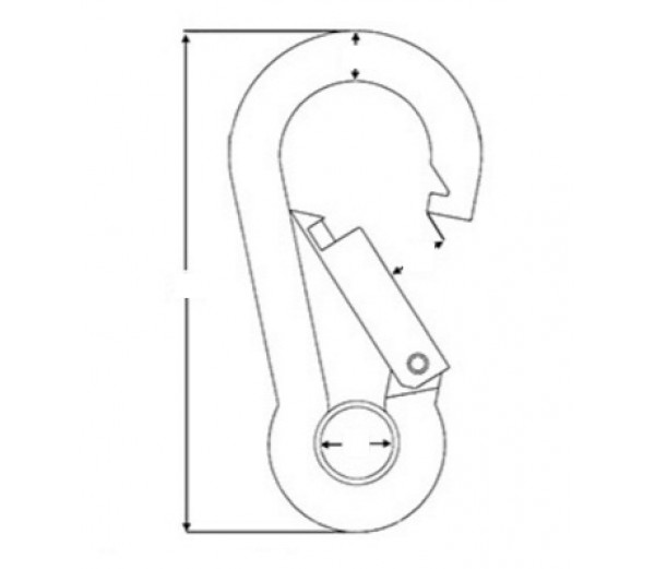 SUS 316 Snap Hook with Eye